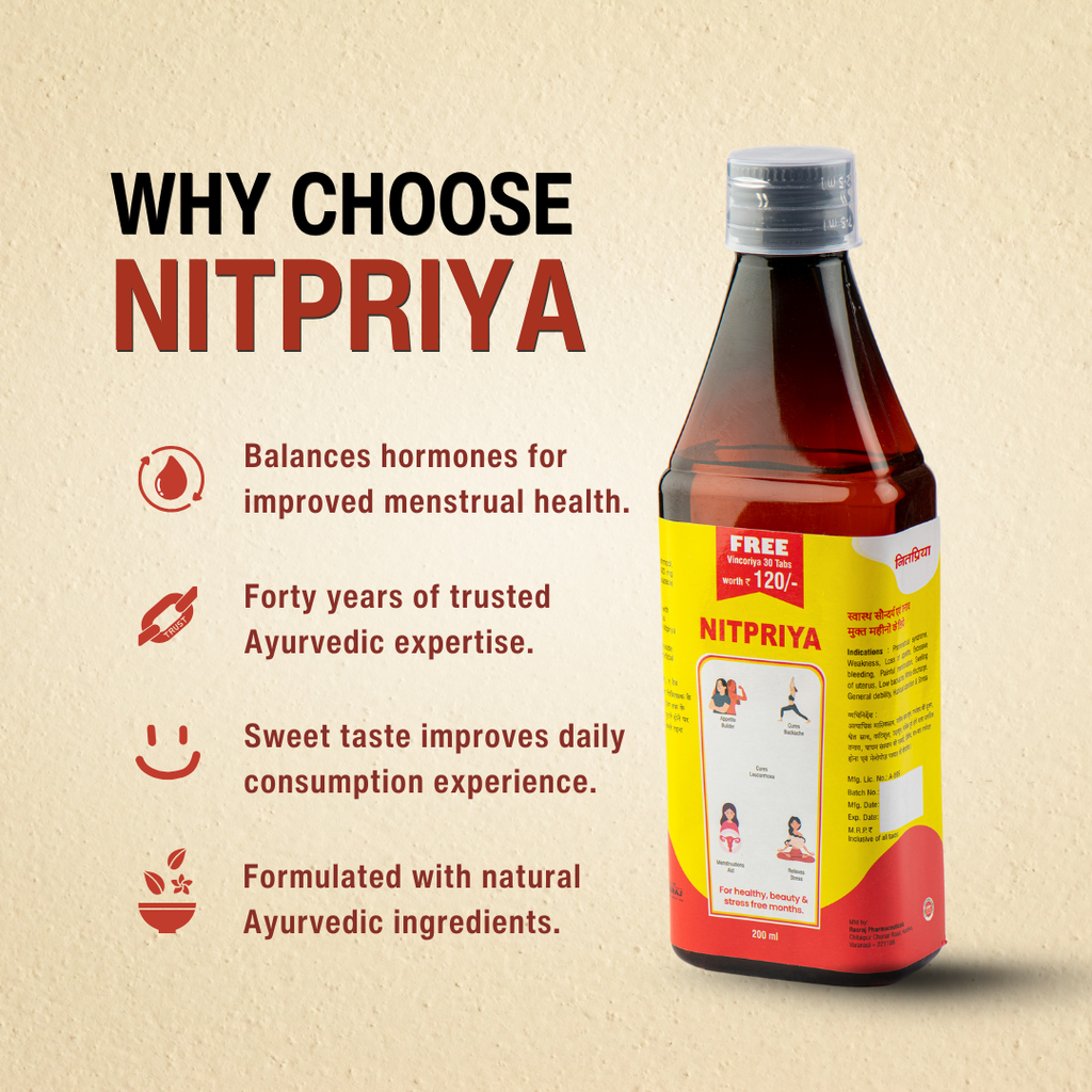 Nitpriya Syrup: Relief for Menstrual Pain & Enhanced Overall Health ...